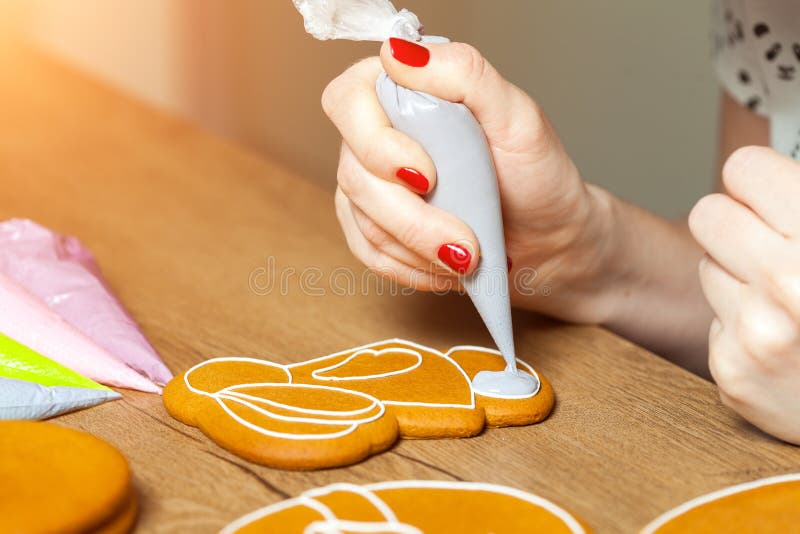Baking, Draw on Baking, Patterns Stock Image - Image of cookie ...