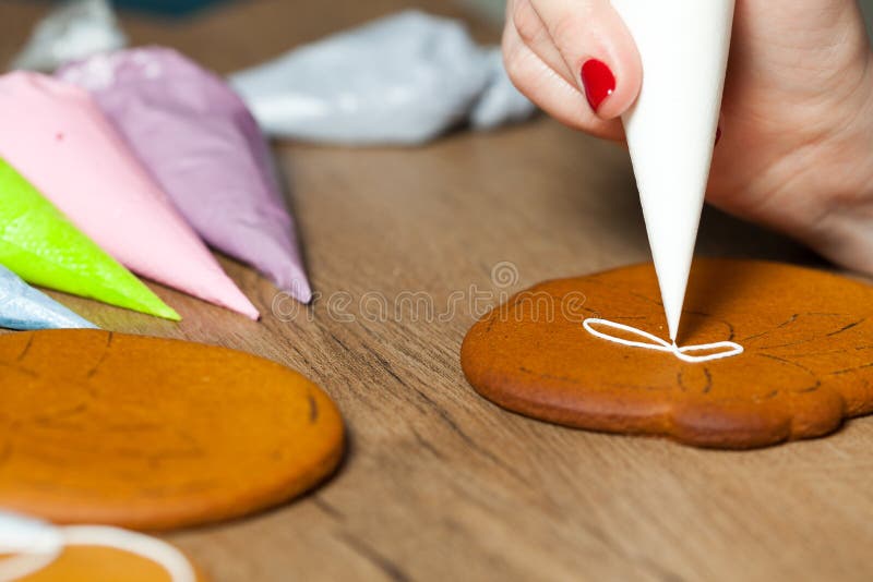 Baking, Draw on Baking, Patterns Stock Photo - Image of ginger ...