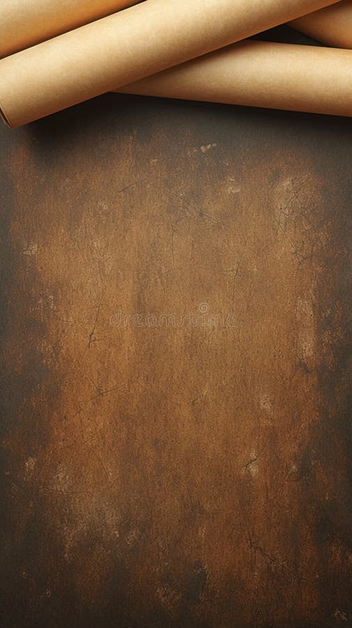 Baking Essentials Roll of Brown Parchment Paper on Dark Background ...