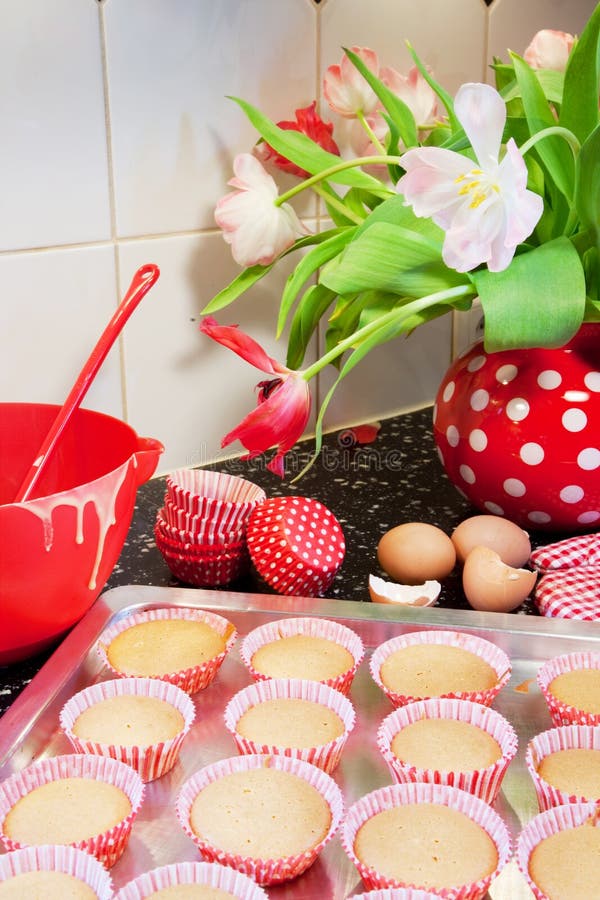 Baking fancy cakes stock photo. Image of fancy, tulips - 9319152