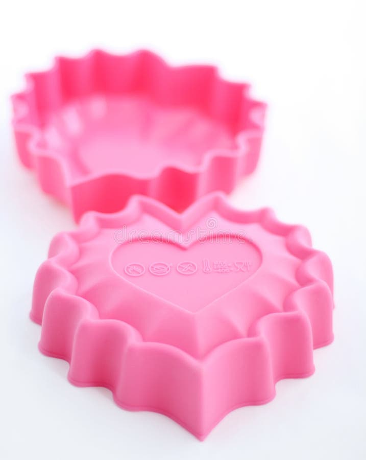 Baking form stock image. Image of heart, maffin, bake - 15357387