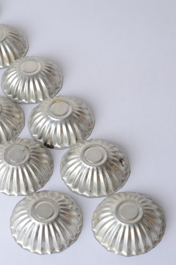 Baking forms stock photo. Image of retro, tool, silver - 46798074