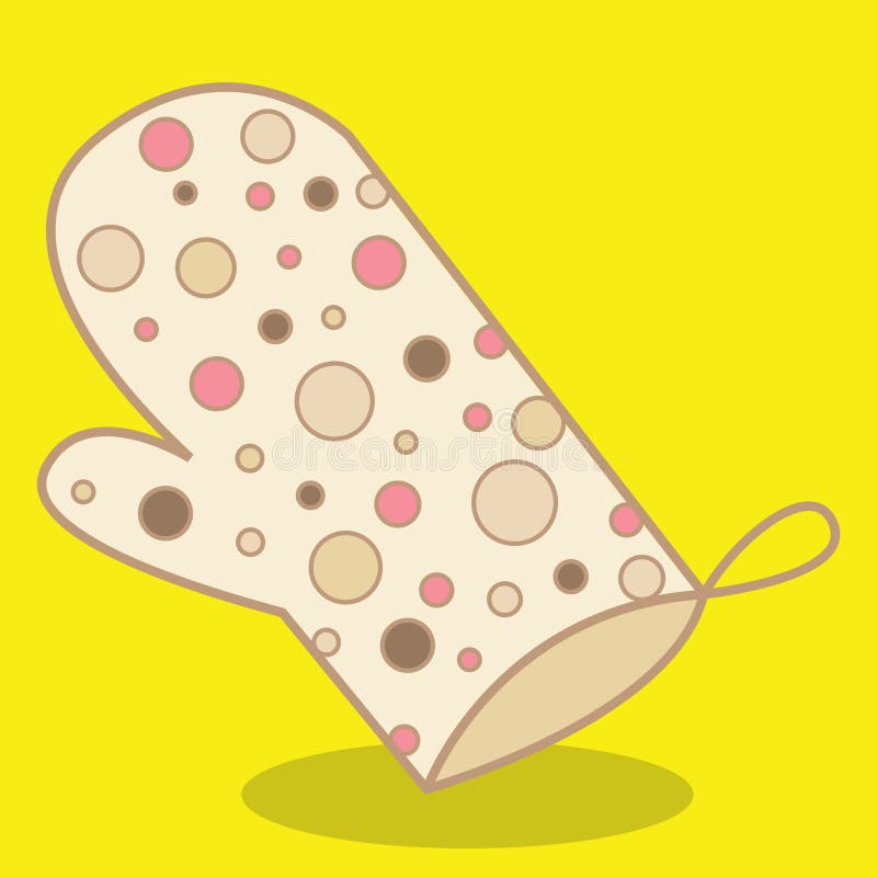 Baking gloves 08 stock vector. Illustration of vector - 197981890