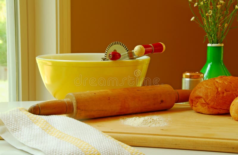 Baking In Grandma's Kitchen Stock Image - Image of bake, loaf: 2445569