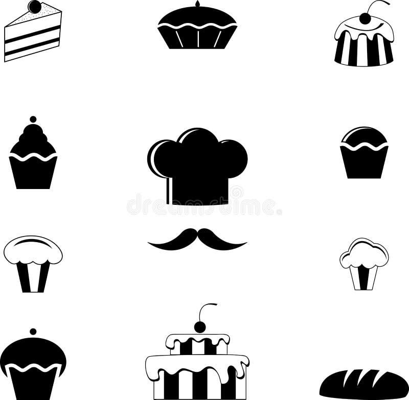 Baking icon stock vector. Illustration of muffin, design - 66638266