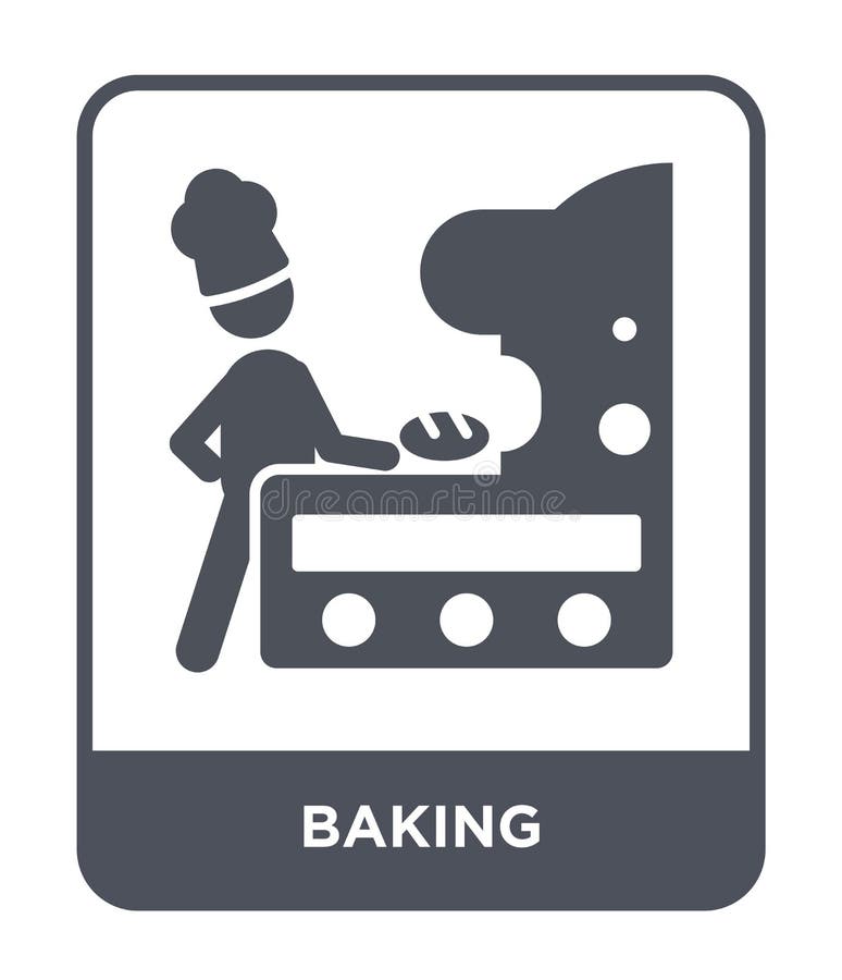 Baking Icon in Trendy Design Style. Baking Icon Isolated on White ...