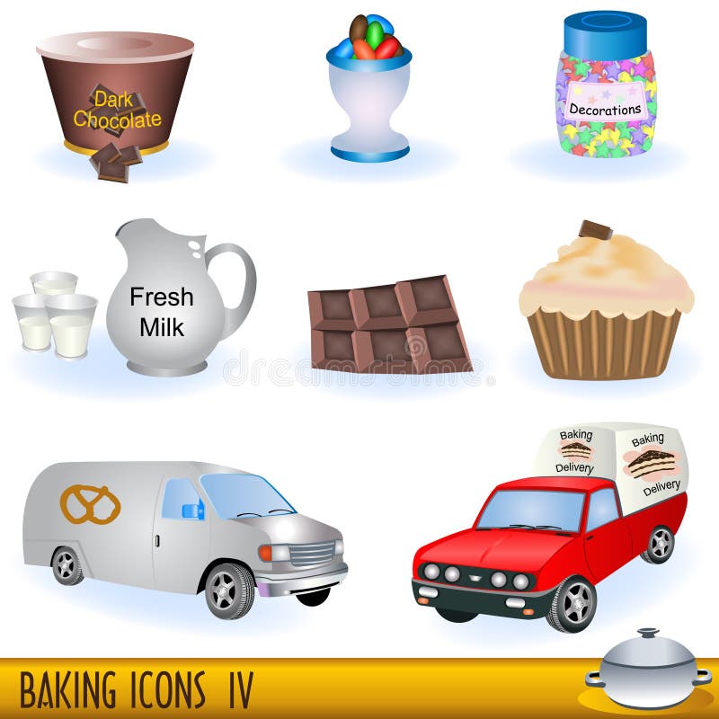Baking icons stock vector. Illustration of equipment - 14667025