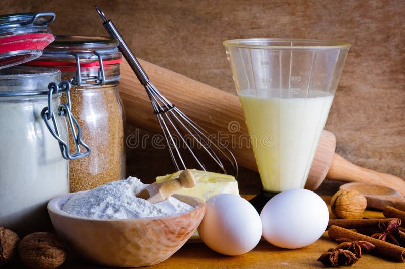 Baking ingredients stock image. Image of natural, reddish - 1789487