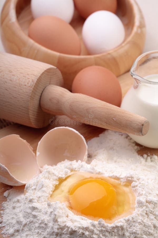 Baking ingredients stock photo. Image of dough, drink - 6005482