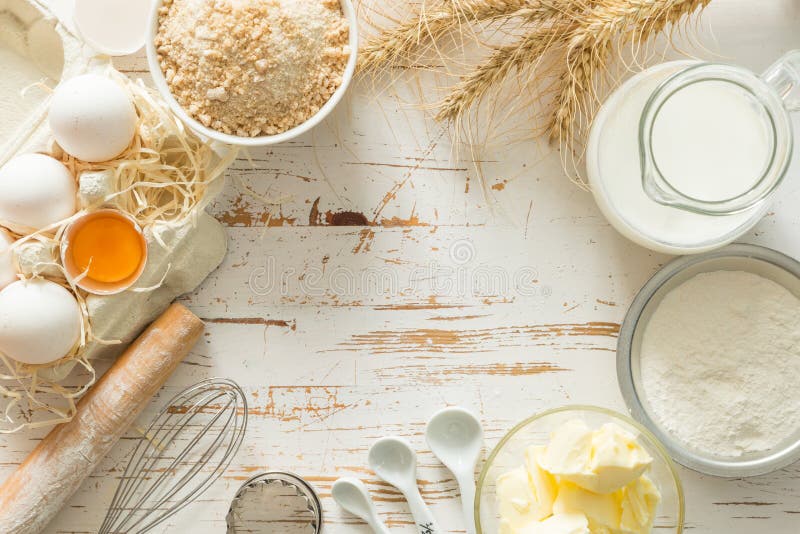 Baking Ingredients Background Stock Image - Image of baking, food: 75287257