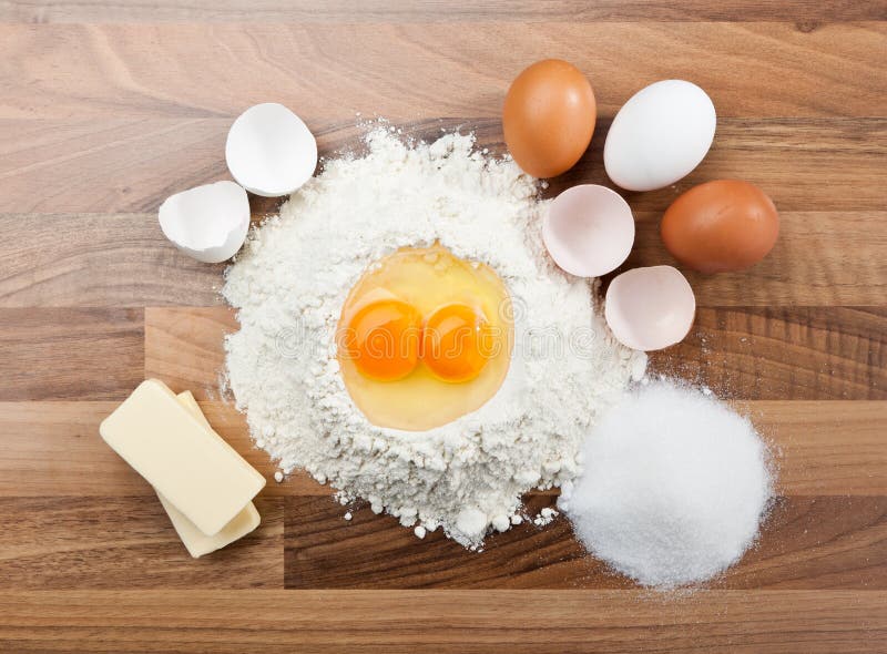 Baking ingredients stock image. Image of noodles, dough - 68483119