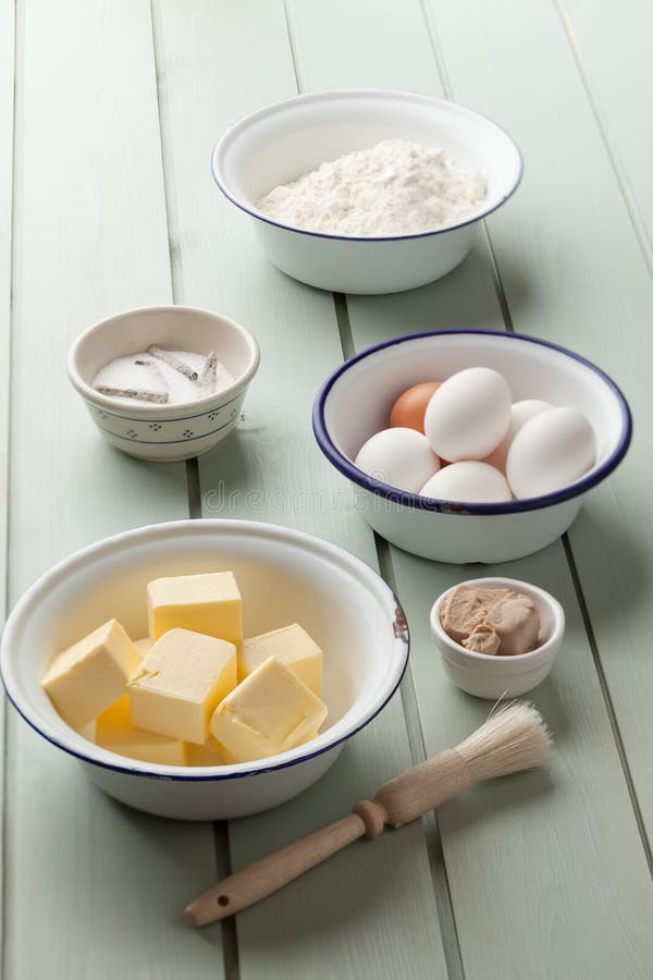 Baking ingredients stock image. Image of baking, brush - 57066361