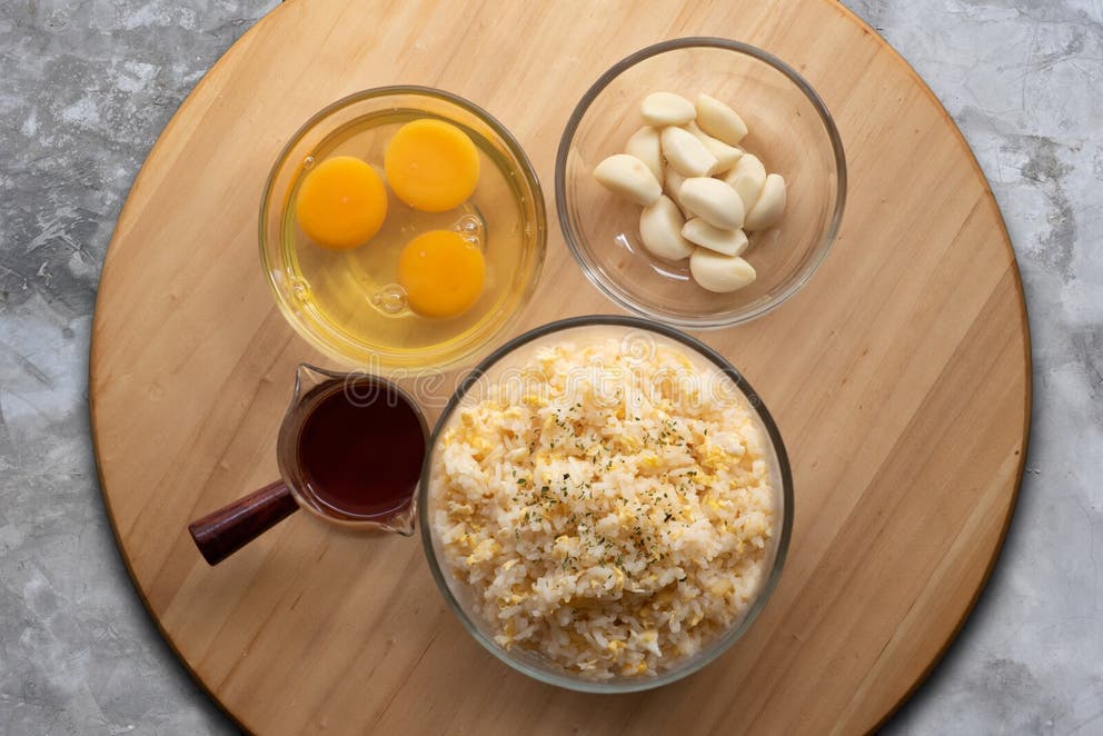 Baking Ingredients for Fire Rice Stock Photo - Image of closeup ...