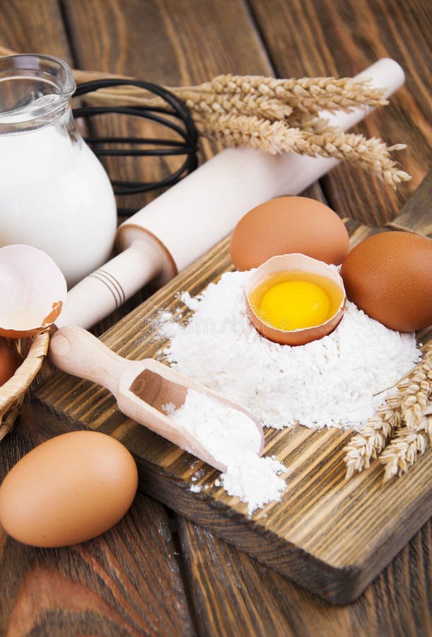 Baking ingredients stock image. Image of bakery, ingredient - 51829553