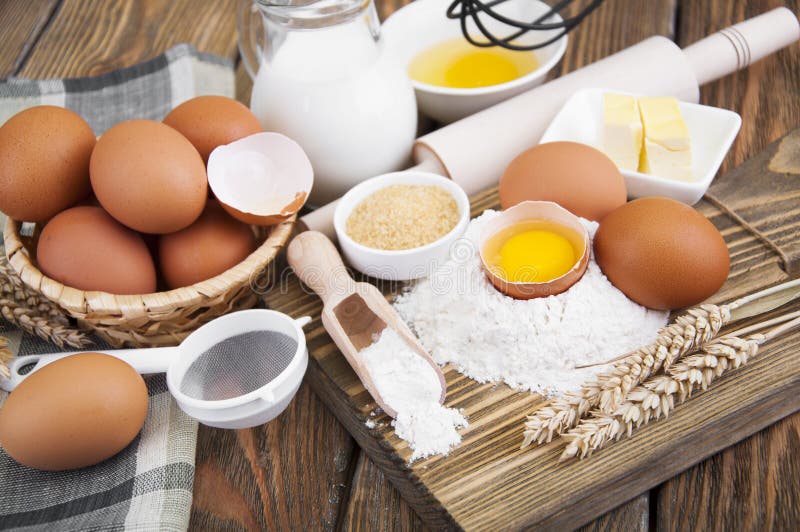 Baking ingredients stock photo. Image of butter, easter - 52047002