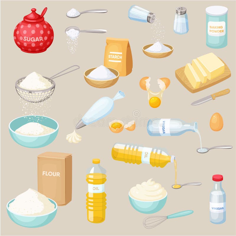 Ingredients Cake Stock Illustrations – 3,886 Ingredients Cake Stock ...