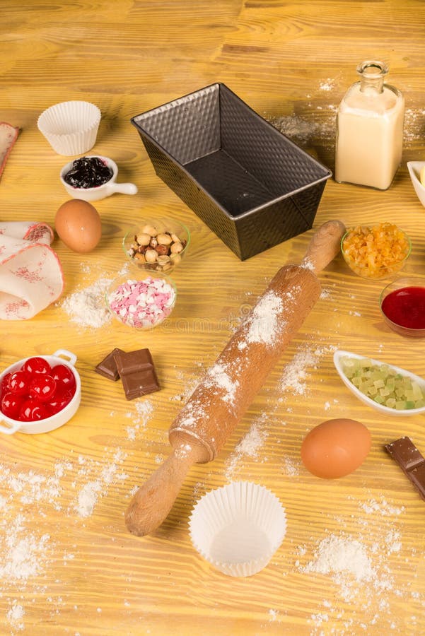 Baking Ingredients Still Life Stock Image - Image of flour, milk: 43978391