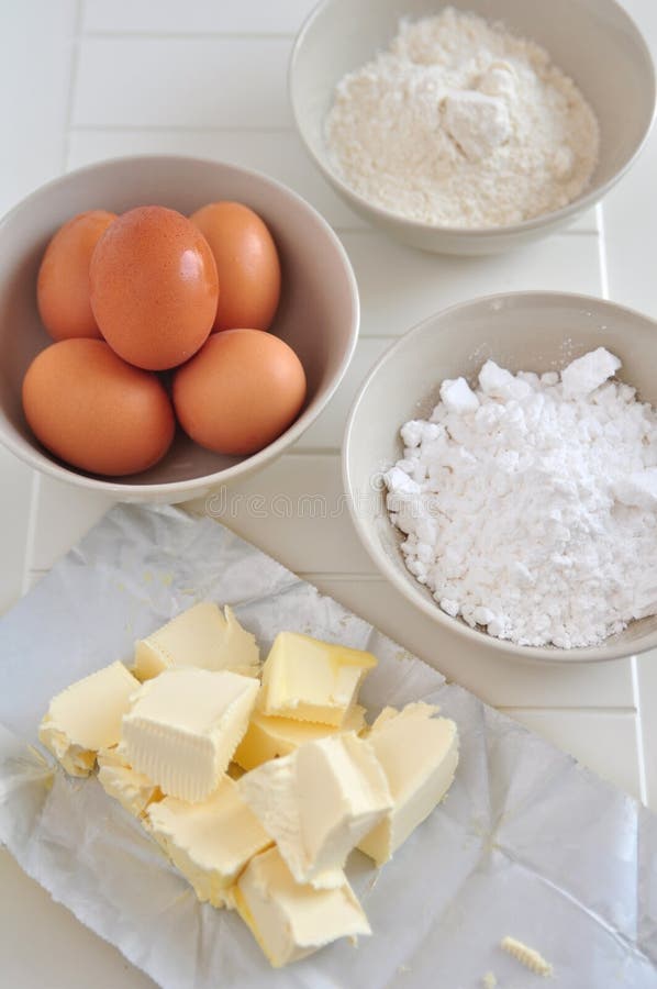 Baking Ingredients stock image. Image of making, butter - 30916221