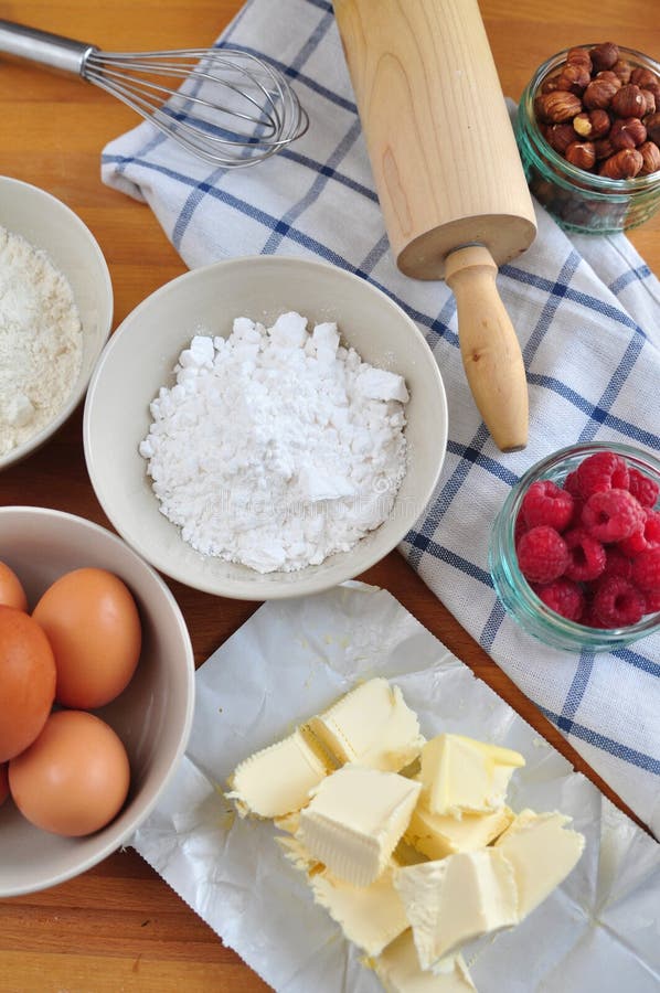 Baking Ingredients stock image. Image of making, butter - 30916221
