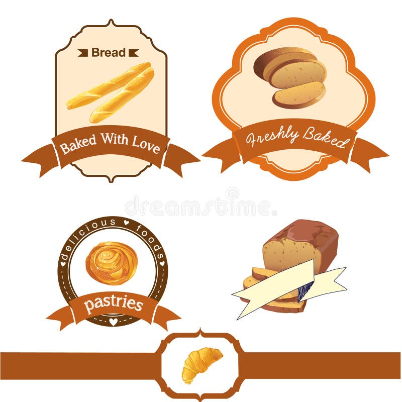 Baking Logo Set, Vector Illustration. Stock Vector - Illustration of ...