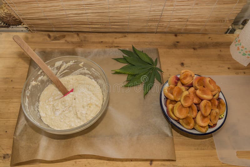 Baking of Marijuana Apricot Cake Stock Image - Image of gourmet ...