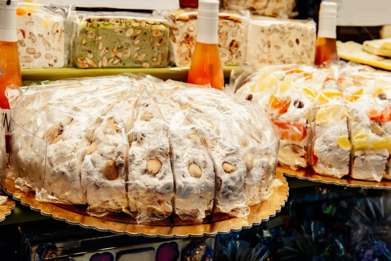 Pastry with Marzipan in the Form of Fruit and Fish. Typical Sicilian ...