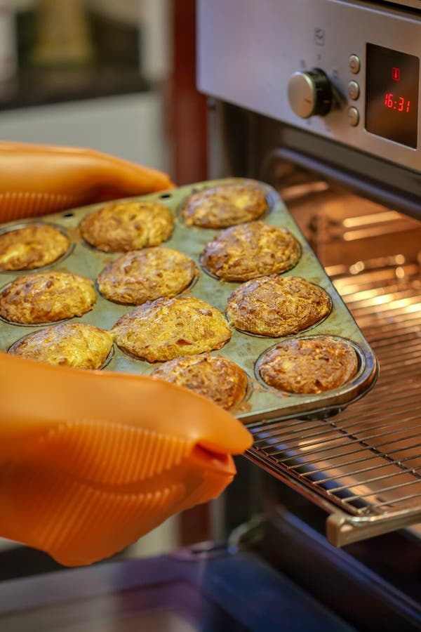 Baking muffins stock image. Image of muffins, food, people - 163587625