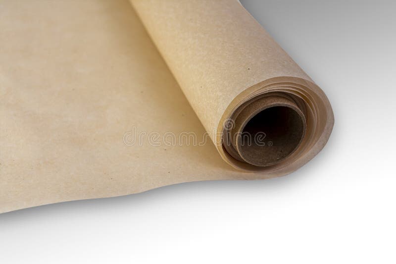 Baking Paper in a Roll Close-up. Concept: Baking and Cooking Stock ...