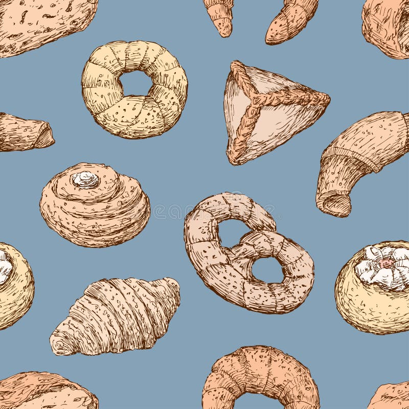 Baking pattern stock vector. Illustration of hand, fast - 65814603