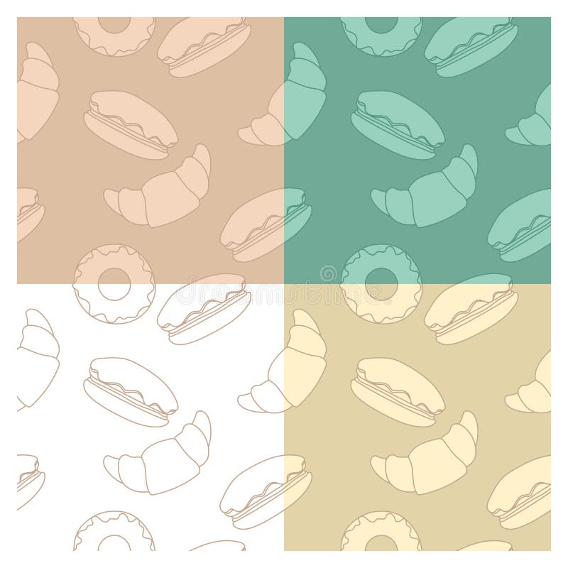 Baking patterns set stock vector. Illustration of wrapping - 50706789