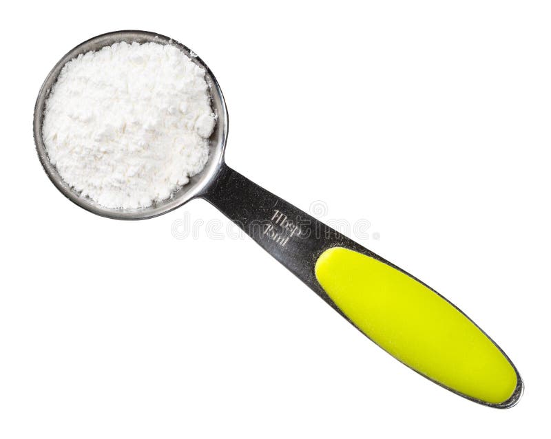 Baking Powder in Measuring Tablespoon Cutout Stock Photo - Image of ...
