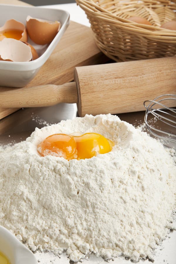Baking in Action stock image. Image of flour, sieve, bowl - 6693691