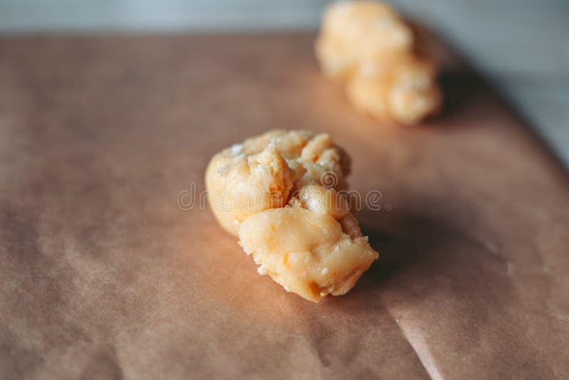 The Baking Process of Baking Pies and Cookies in the Kitchen Stock ...