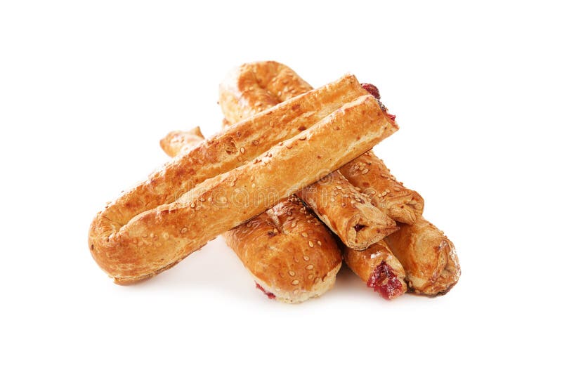 Baking Products Rollini. Rollini with Strawberry Stock Photo - Image of ...