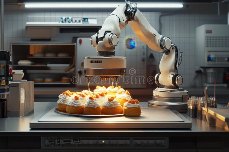 Baking Robot Creates a Delicious Pastry Display in a Modern Kitchen ...