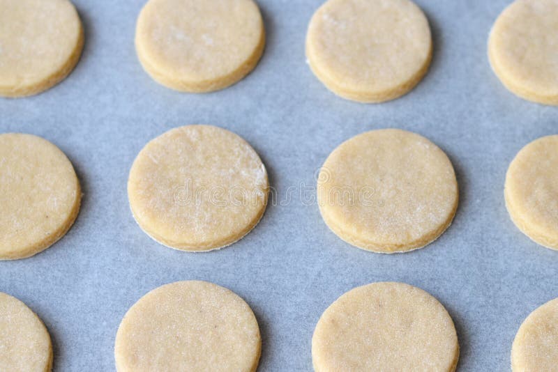 Baking round cookies stock photo. Image of pastry, greetings - 131545902
