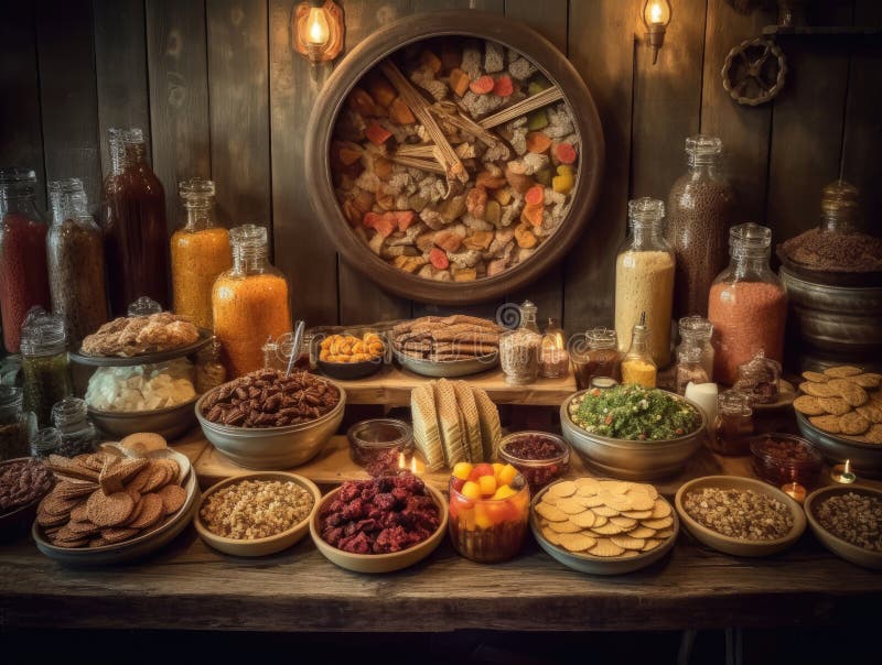 Baking rustic delight stock illustration. Illustration of tray - 277419448