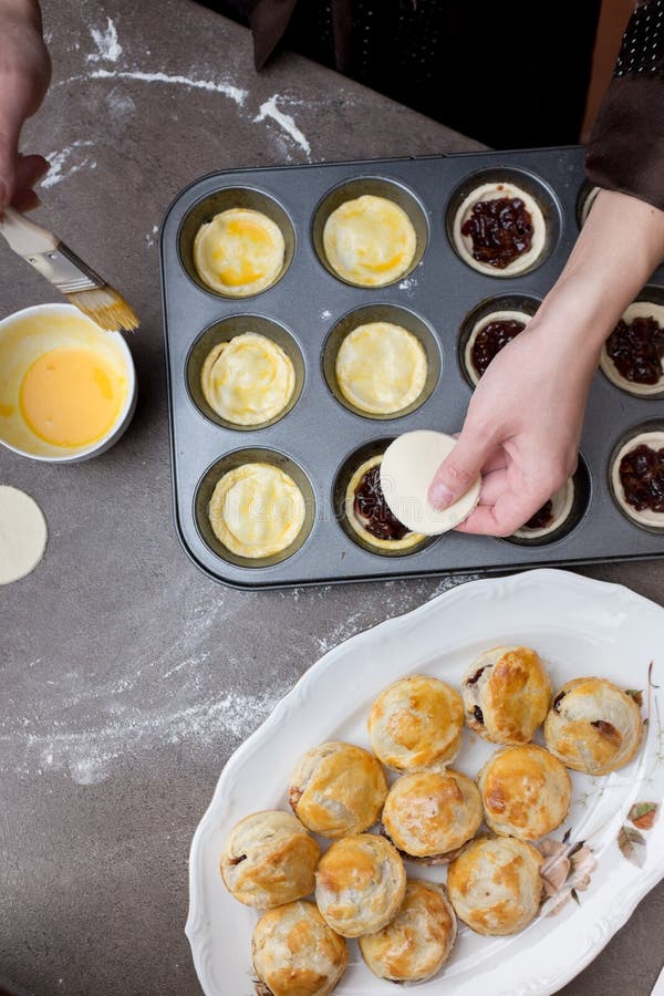 Baking small pies stock photo. Image of cooking, kitchen - 36317746