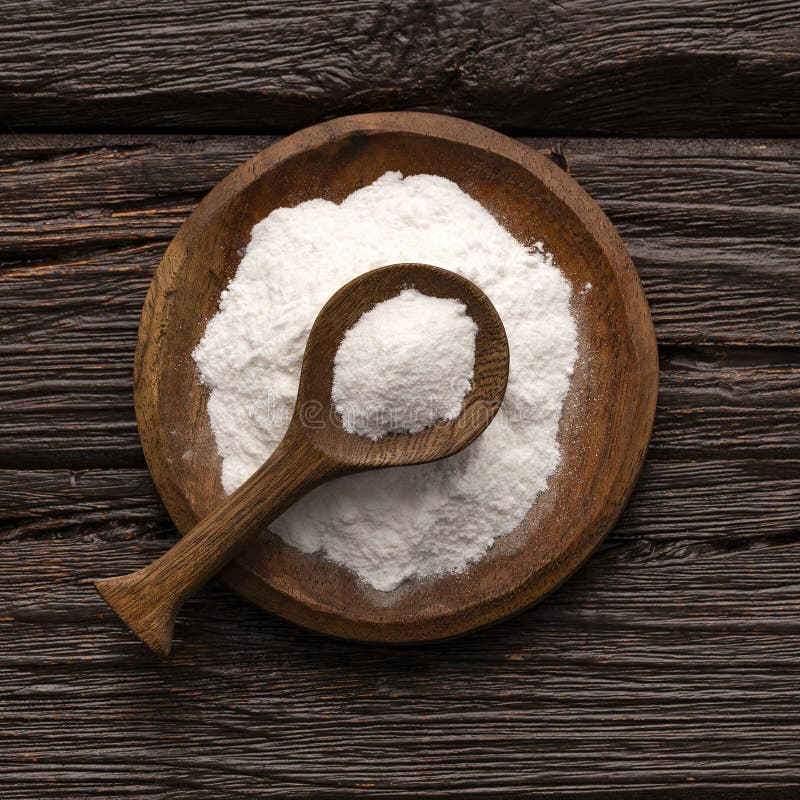 Baking Soda Powder in Spoon and Bowl - Healthy Food Stock Image - Image ...