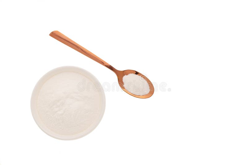 Baking Soda Powder in Spoon and Bowl - Healthy Food Stock Photo - Image ...