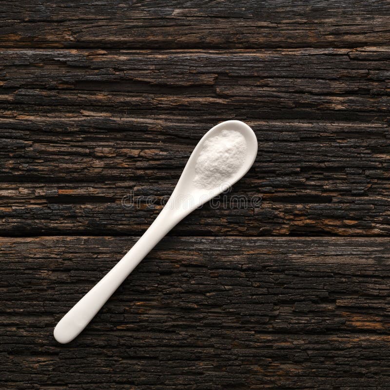 Baking Soda in the Spoon - Healthy Food Stock Image - Image of baking ...