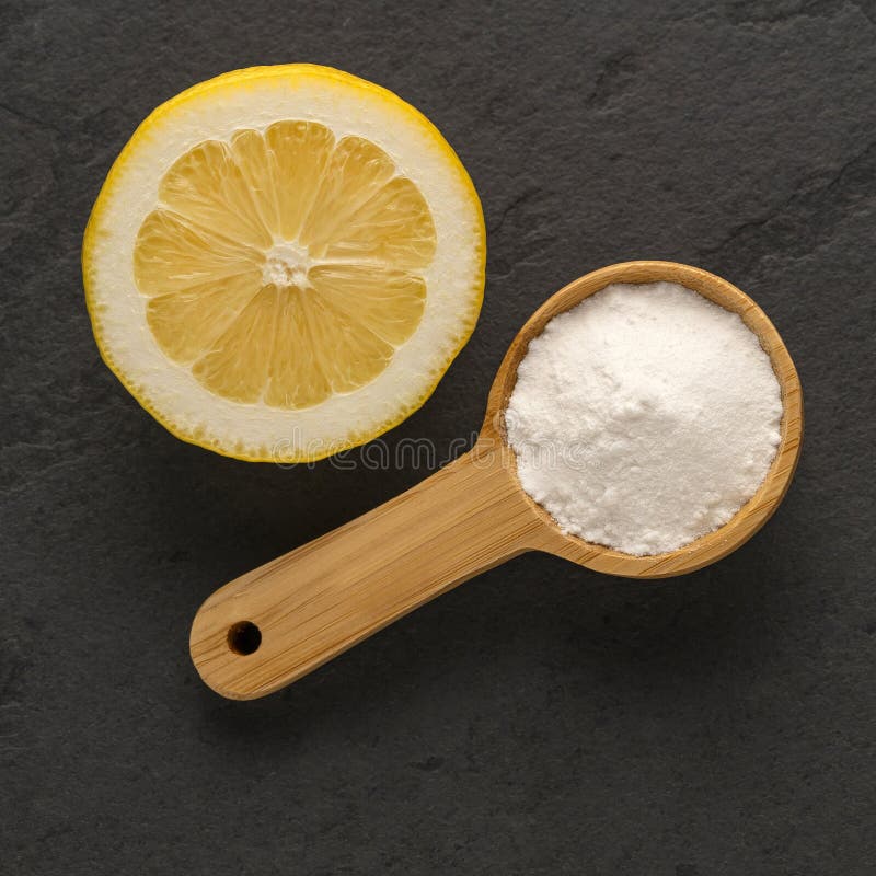 Baking Soda Spoon Lemon Citrus Limon Stock Photos - Free & Royalty-Free ...