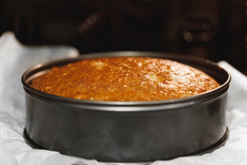 Baking Springform Cake Pan in the Oven Stock Photo - Image of event ...
