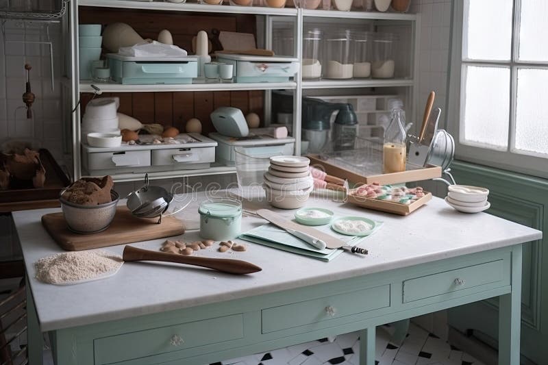 Baking Station, with Tools and Equipment for Baking, Decorating and ...