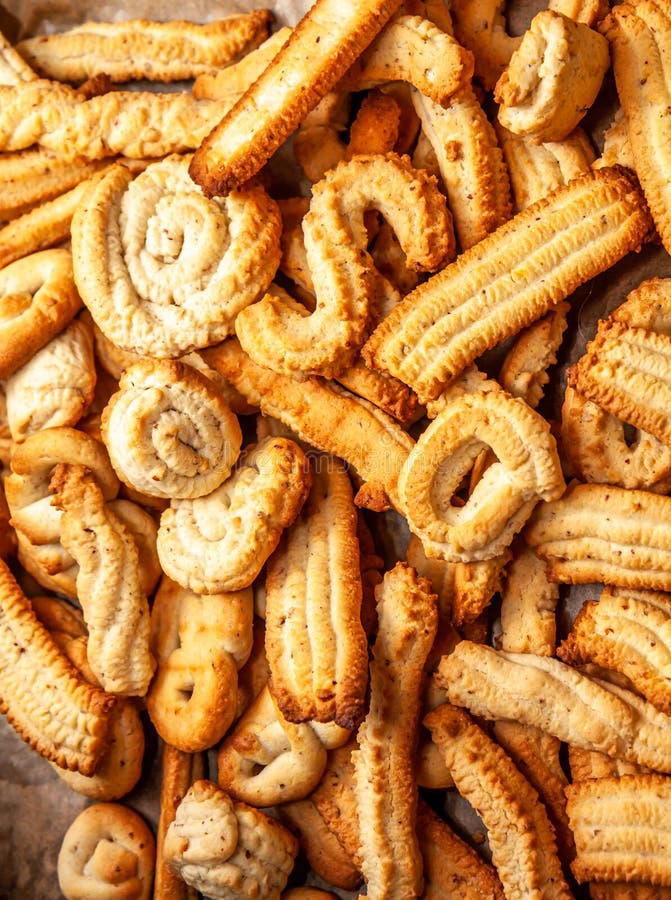 Baking Still Life of Freshly Baked Cookies Stock Photo - Image of ...