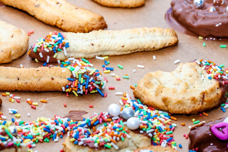Baking Still Life of Freshly Baked Cookies Stock Image - Image of ...