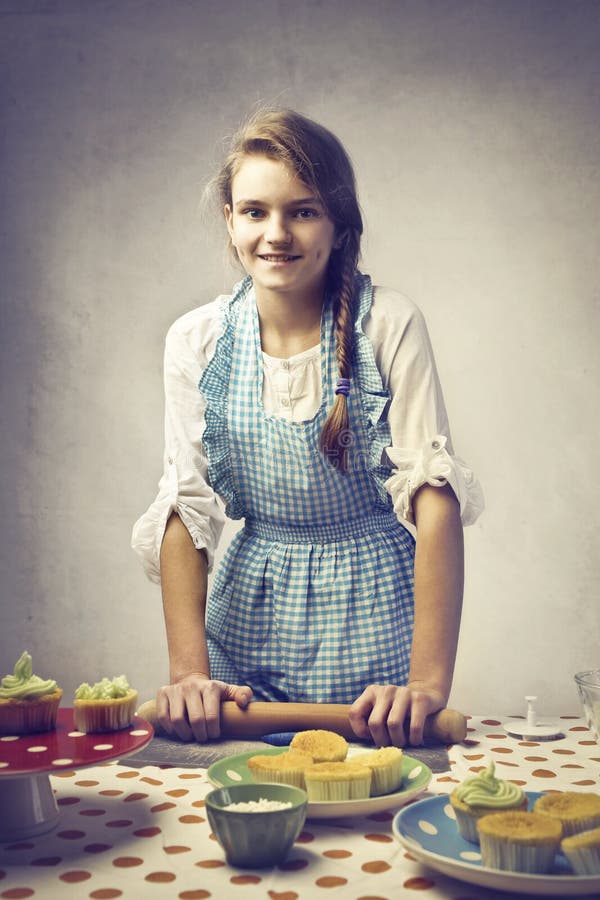 Baking sweets stock photo. Image of young, woman, mixture - 23430008