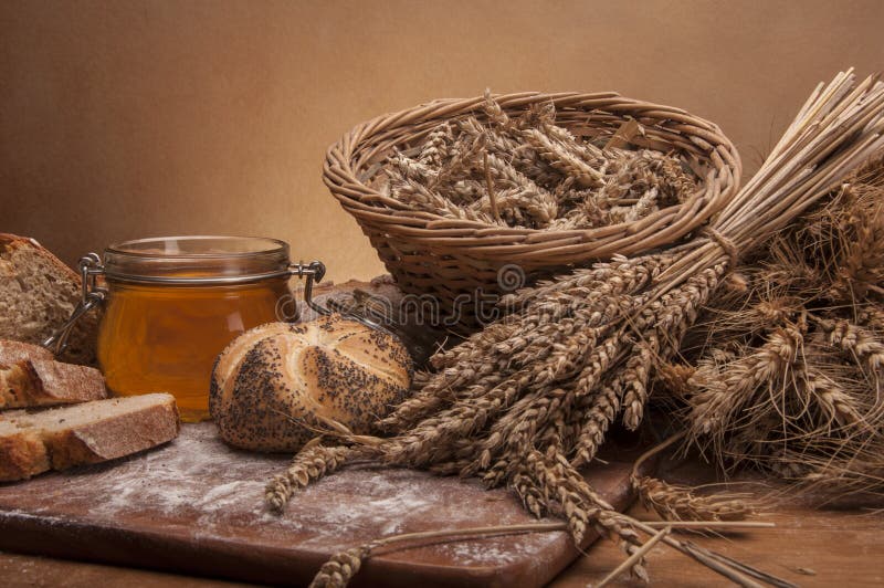 Baking Theme Table with Bread Stock Image - Image of beautiful, clouds ...