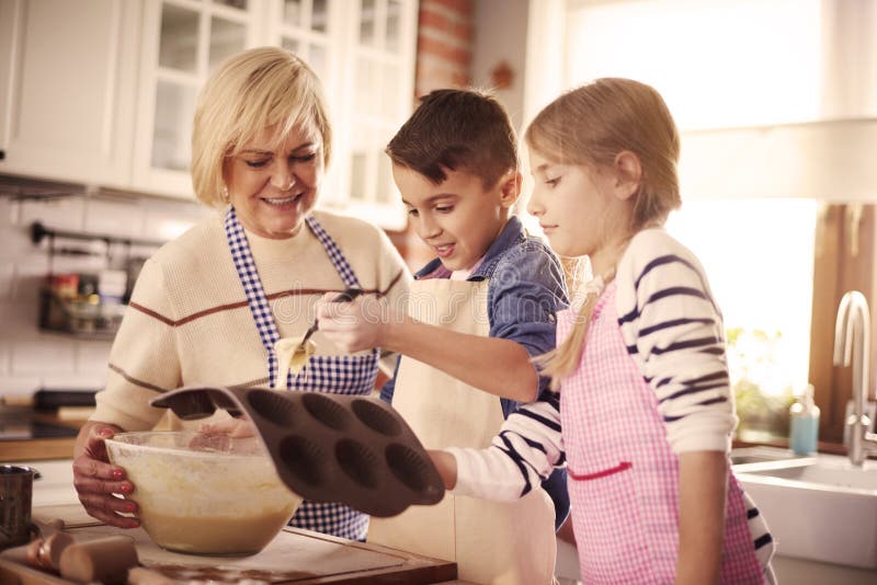 Baking time stock image. Image of dough, indoors, helping - 85891133
