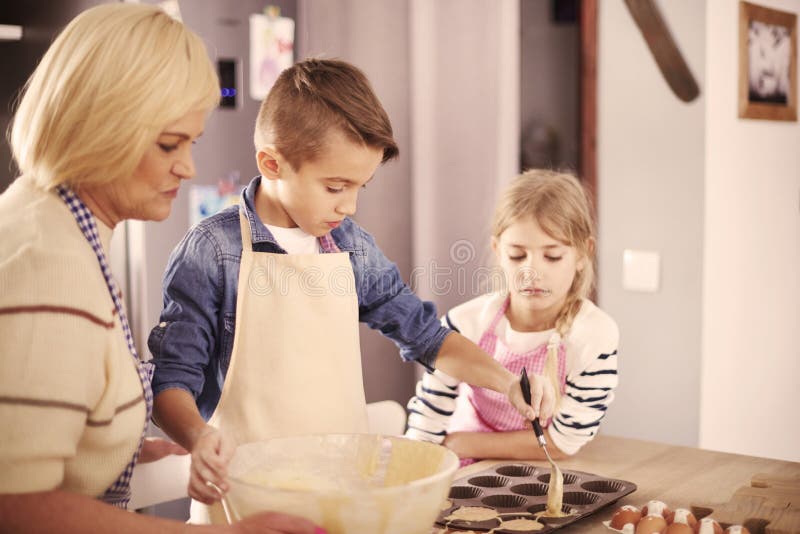 Baking time stock image. Image of human, apron, busy - 85891369